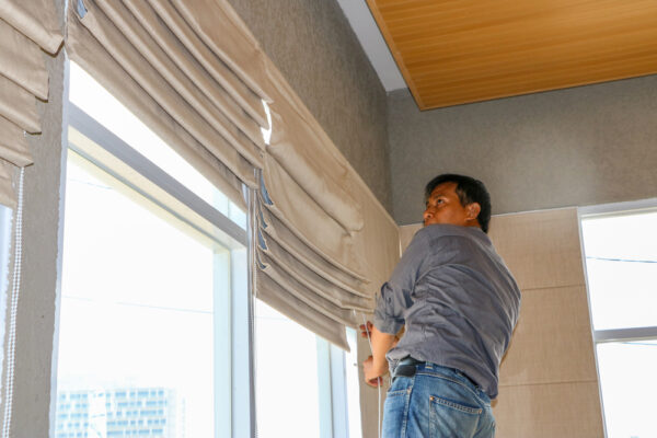 Elegant Roman Blinds with Timeless Window Dressing